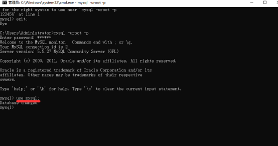 mysql输入正确密码无法登陆，出现ERROR 1045 (28000): Access denied for user ‘root‘@‘localhost‘ (using password ...
