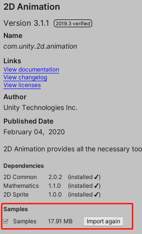 Unity Package《2D Animation》Skinning Editor界面介绍_unity skinning editor-CSDN博客