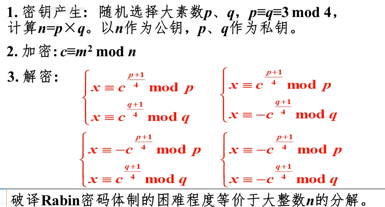 公钥密码（密码学数学基础、RSA、ElGamal、Rabin、椭圆曲线密码体制）_rsa公钥密码体制、eigamal公钥密码体制、rabin 公钥密码体制和椭圆曲线公钥密码体-CSDN博客