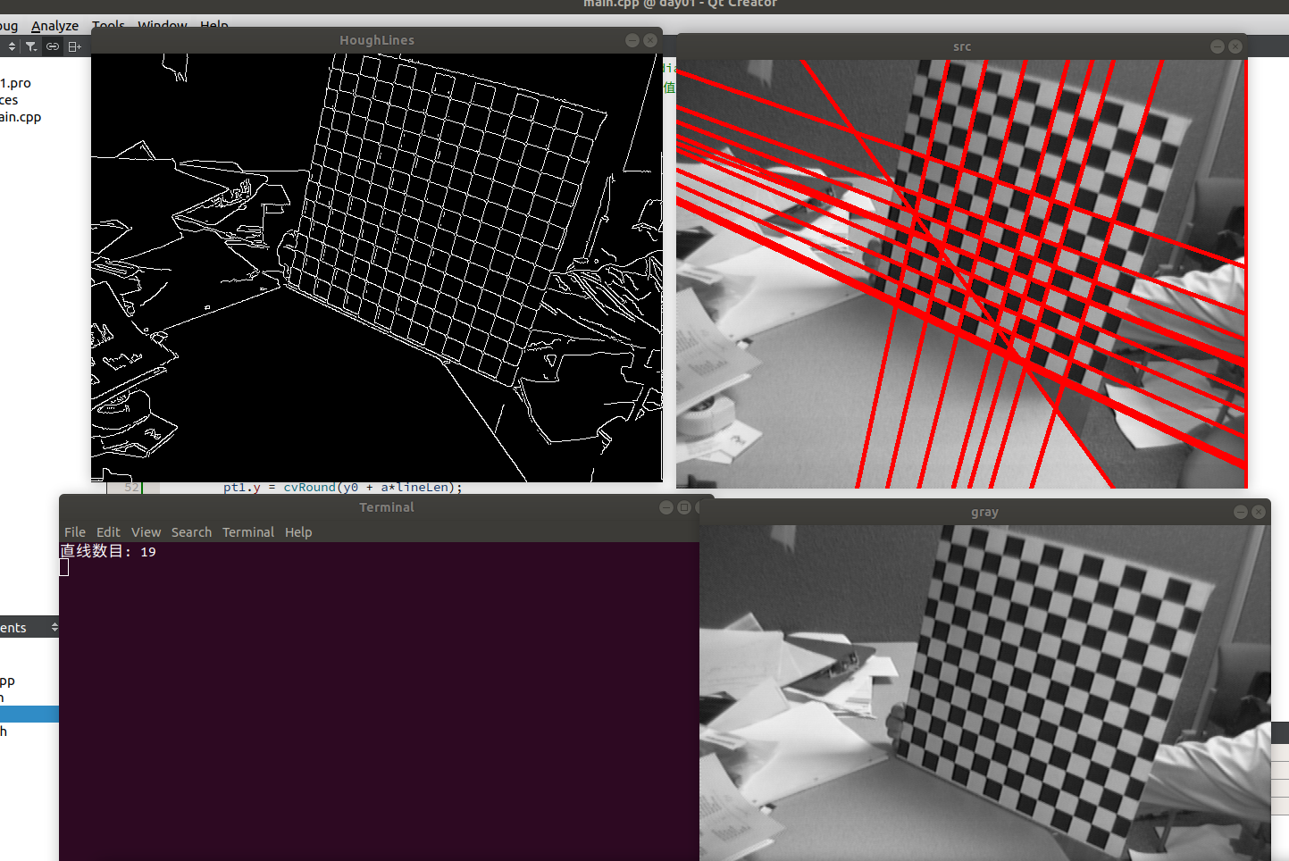 opencv 霍夫变换、直线检测，圆检测_dst = cv.canny(gray, 50, 100)-CSDN博客