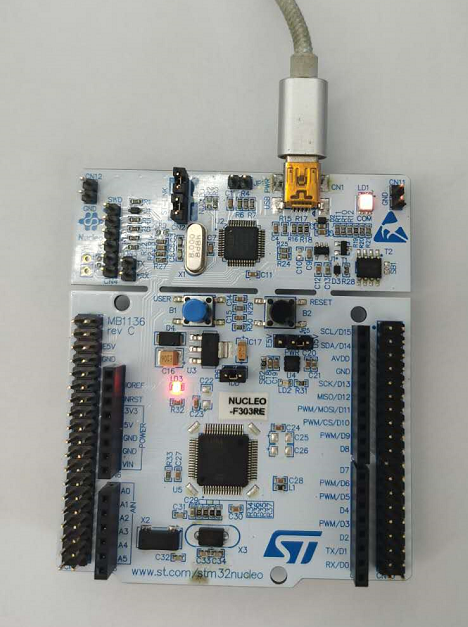 【NUCLEO-F303RE】【HAL】STM32F303RET6学习笔记4--USART1（串口接收发送任意长度，任意格式数据）_nucleo f303怎样烧写程序-CSDN博客