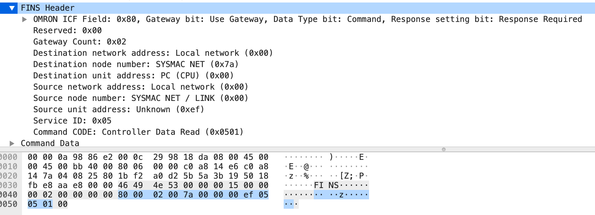 OMRON-FINS(TCP)协议详细解析和攻击_fins协议-CSDN博客