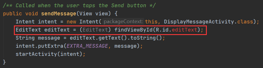 Android官方开发教程中关于EditText editText = (EditText) findViewById(R.id.editText)；报错的解决办法_android报错 ...