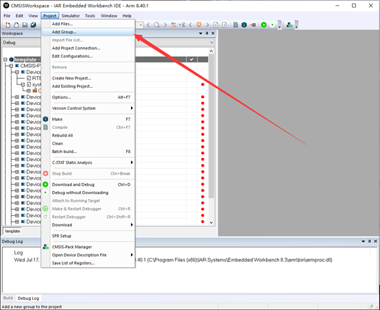 IAR(For STM32) 安装，配置，工程创建，下载，调试_iar cmsis pack-CSDN博客