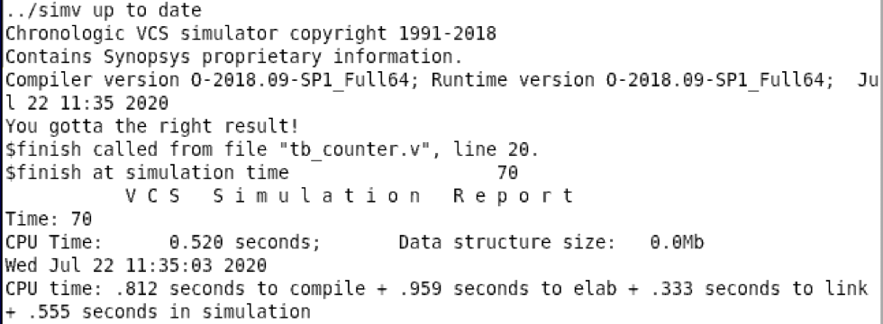 Simple tutorial and example demonstration of VCS and Verdi joint simulation under Linux ...