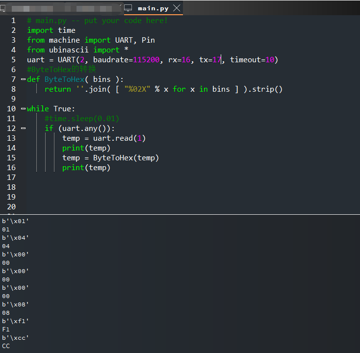 MicroPython串口数据转换技巧_micropython字符串转hex-CSDN博客