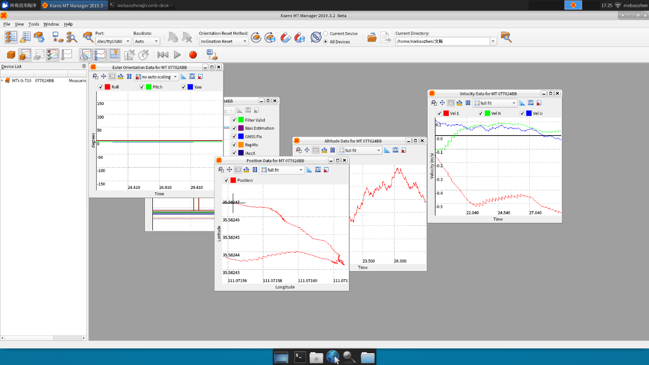 Xsens MTI使用IMU+GPS(基于ros melodic 及 MTI-G-710测试)_xsens mti imu-CSDN博客
