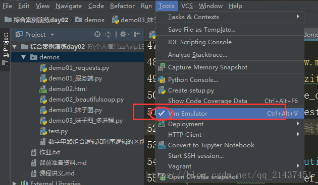**The pycharm cursor becomes a small black block as shown below ...