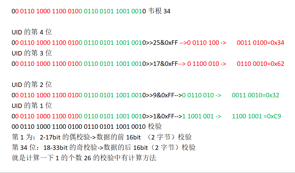 stm32 Wiegand data reception supports automatic identification of 26 and 34, recording data ...