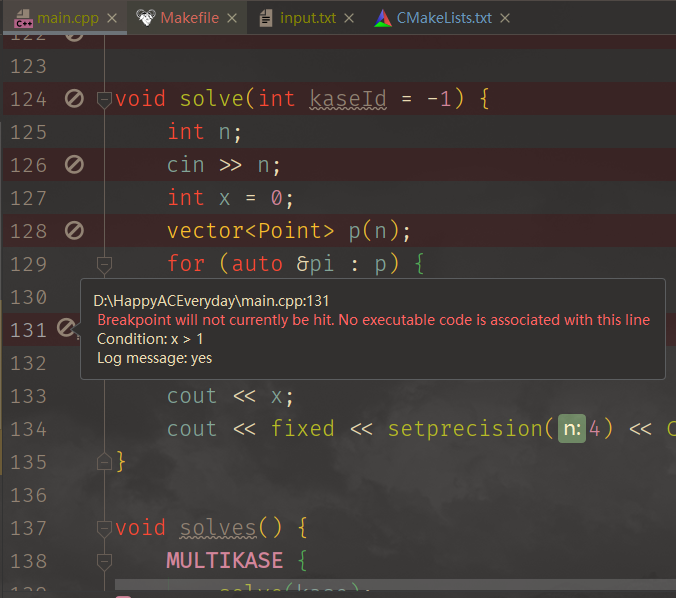 win10 Clion mingw gdb 调试断点无法命中_clion 断点当前不会被命中-CSDN博客