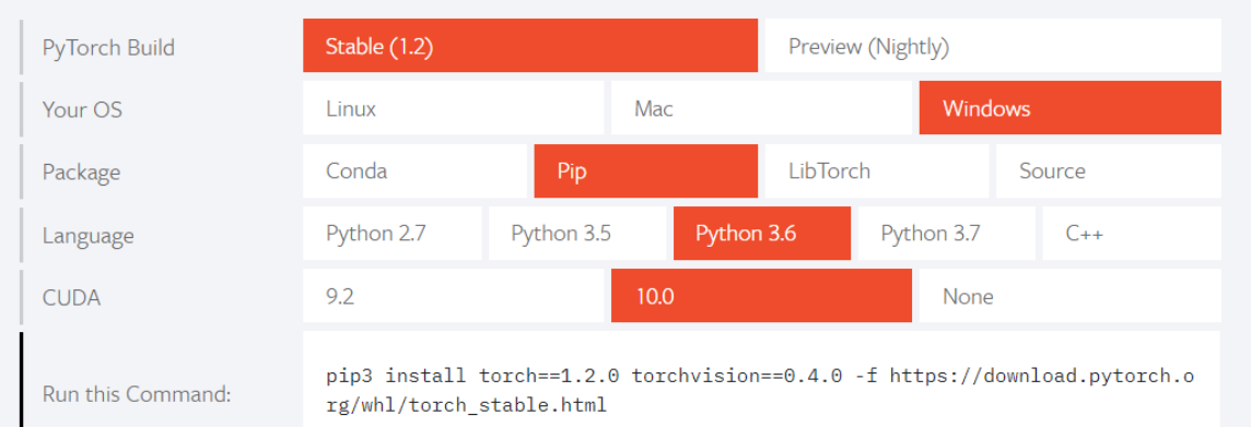 pytorch-gpu的安装 torch==1.2 python3.6 CUDA10.0_安装基于cuda10.0的torch1.2-CSDN博客