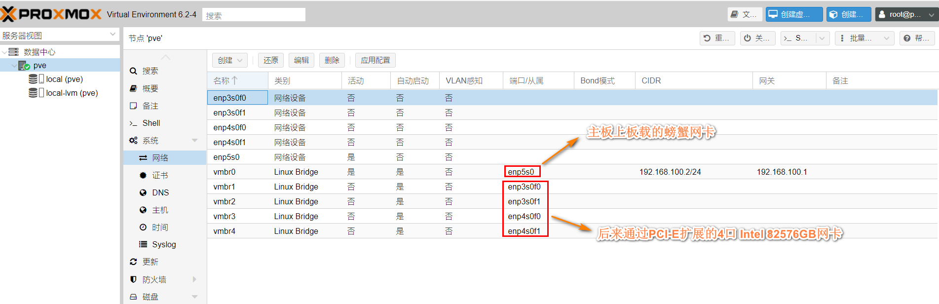 【折腾系列—All In One主机】2、 虚拟网卡与物理网卡做桥接_pve网卡桥接-CSDN博客