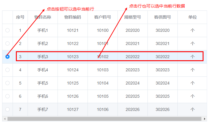 Elementui Table中点击行和radio按钮都可以实现单选 Csdn博客