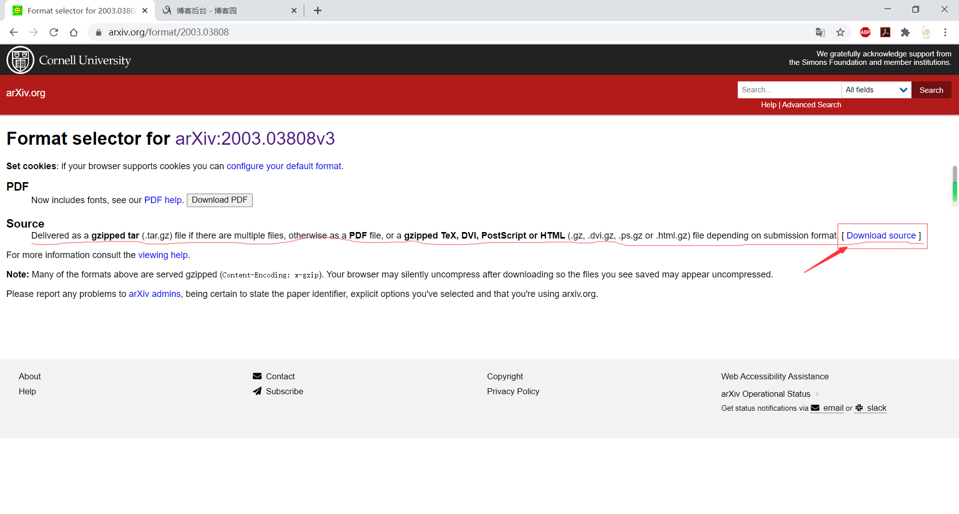如何查看预收录在arXiv上论文的LaTeX源文件并编译-CSDN博客