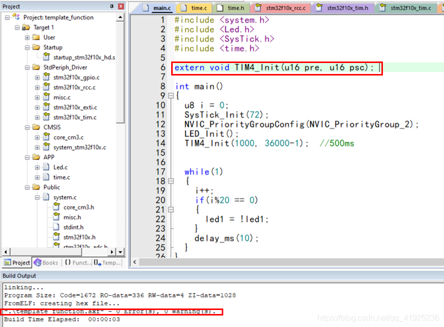 Warning 223 D Function “tim4 Init“ Declared Implicitly Stm32 223 D Csdn博客