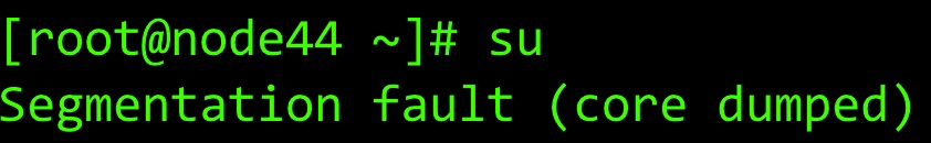 【待解决】使用su或sudo出现Segmentation fault_su password: segmentation fault-CSDN博客