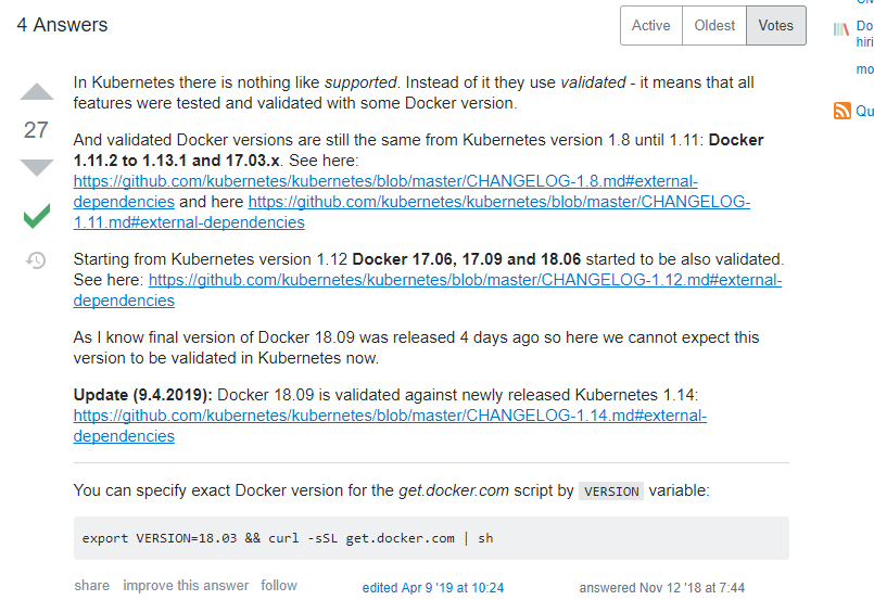 K8s版本与docker版本依赖关系 Csdn博客