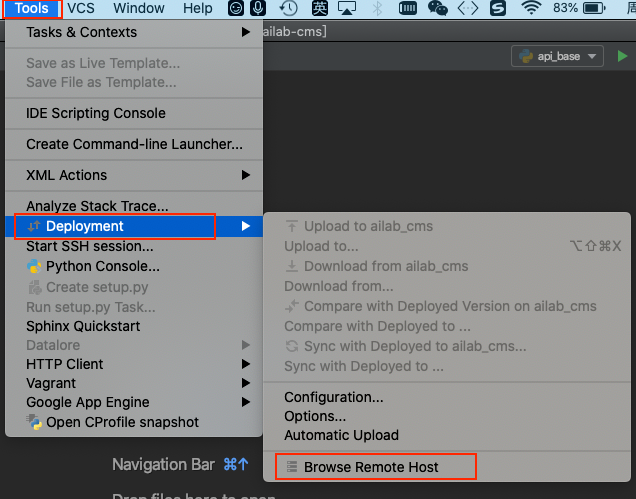 pycharm 误关Remote Host 打开Remote Host小窗口 截图步骤-CSDN博客
