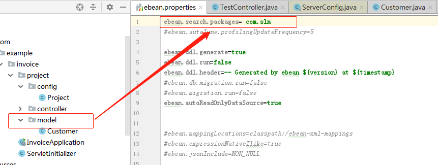 Ebean报错：project.model.Customer is NOT an Entity Bean registered with this server?-CSDN博客