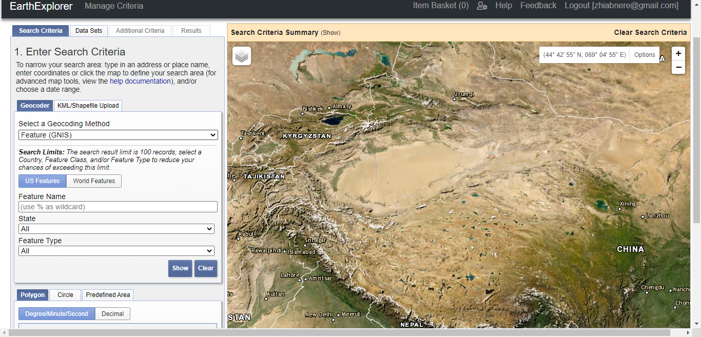 【地球科学】使用USGS下载指定地区的遥感影像_usgs账户-CSDN博客