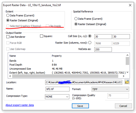 [ArcGIS] Export selected raster data/records in the attribute table ...