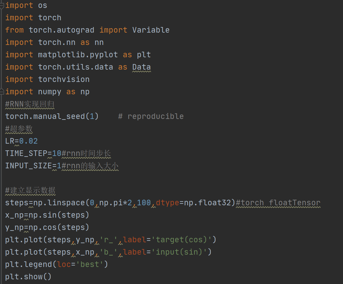pyTorch之RNN实现sin拟合cos（回归问题）_rnn函数拟合pytorch-CSDN博客