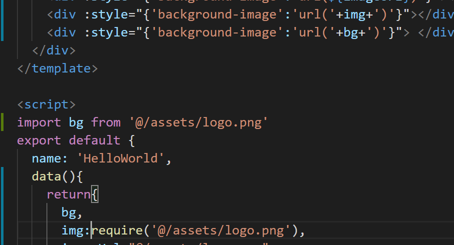 vue中设置内联样式style 动态绑定背景图backgroundimage不生效问题，以及动态绑定img的src,图片无法显示问题(src=“[object Module]“)_vue ...