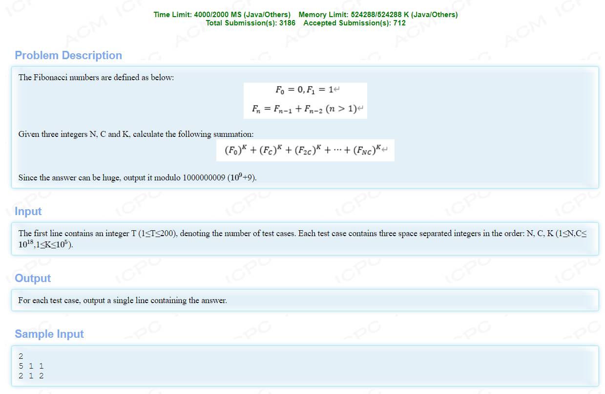 Fibonacci Sum（二项式求和）_h - fibonacci sum-CSDN博客