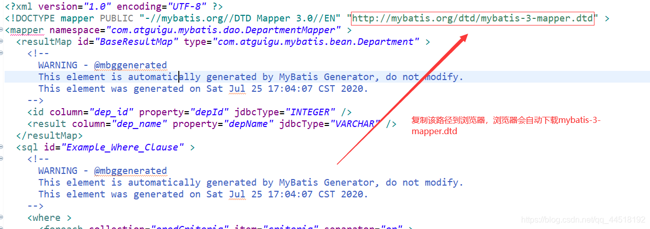 【mybatis Bug】error While Downloading ‘dtdmybatis 3 Mapperdtd‘sql映射文件mapper