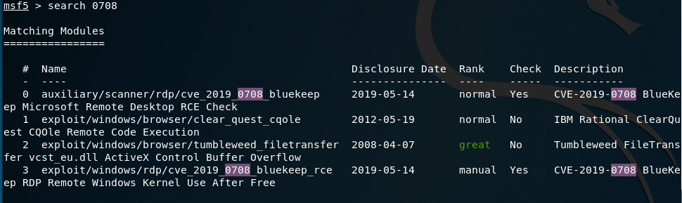 Windows远程桌面代码执行漏洞复现(CVE-2019-0708)_smb漏洞 0708-CSDN博客