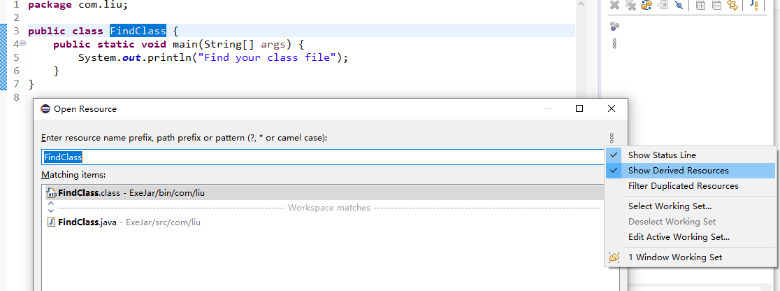 在Eclipse中查找编译后的class文件_eclipse搜索class文件内容-CSDN博客