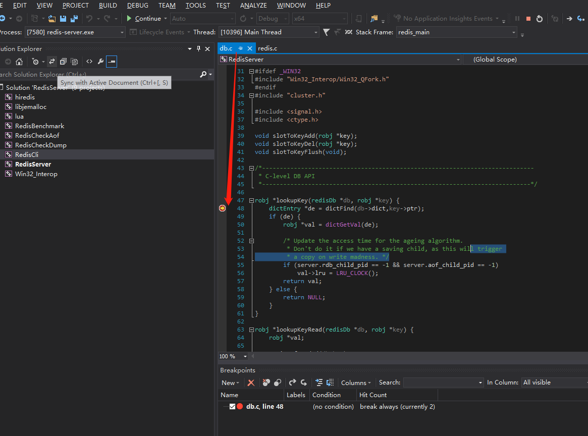 使用Visual Studio2013调试Redis源码_vs2013 api redis-CSDN博客