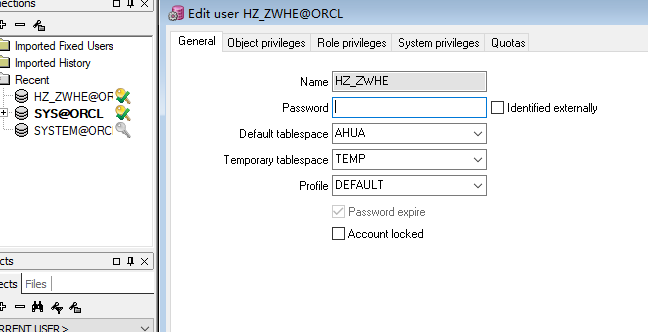plsql以新建用户登陆报错：ORA-01017: invalid username/password； logon denied_plsql ora-01017-CSDN博客