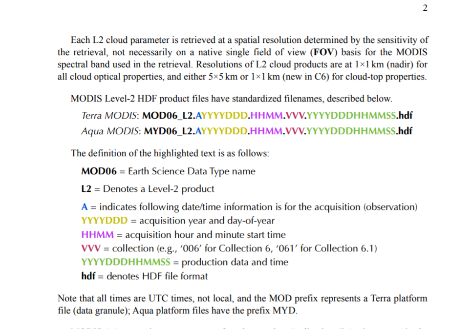 MODIS数据批量下载与处理2-一二级产品_mod06 l2产品用户手册-CSDN博客