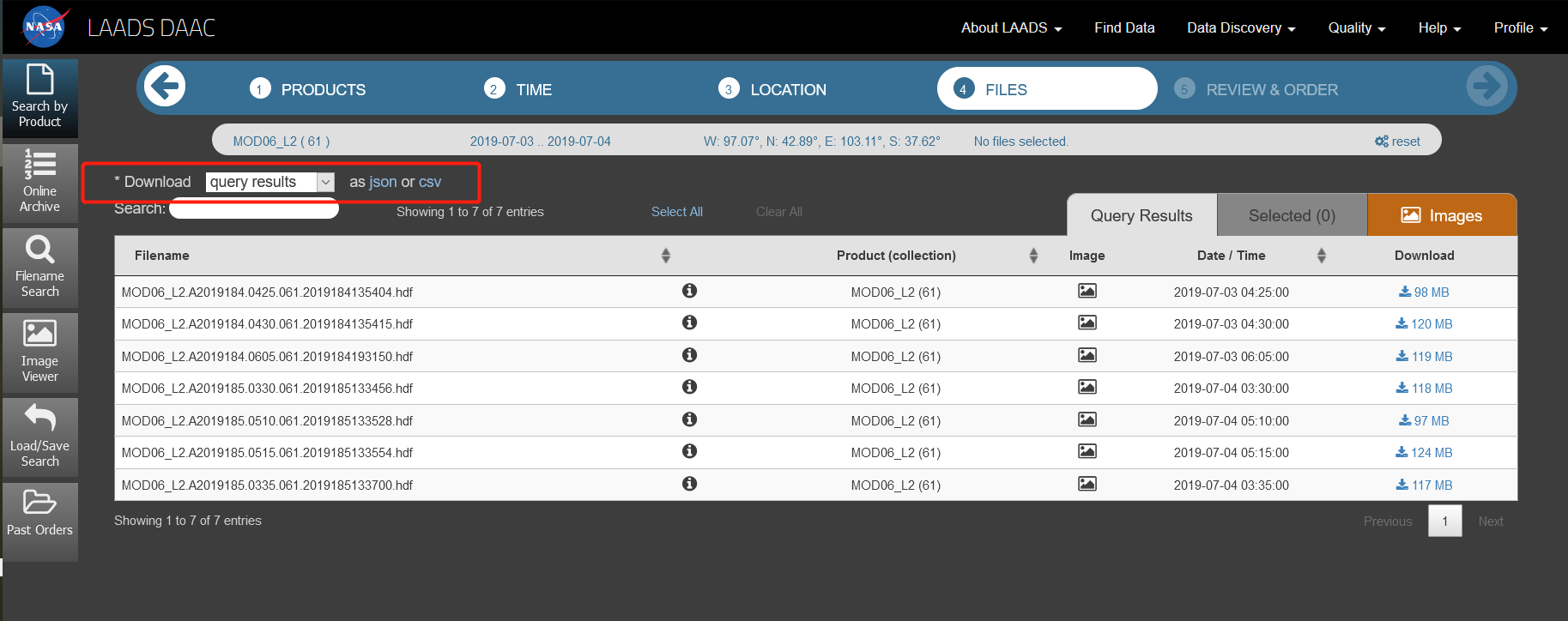 MODIS数据批量下载与处理2-一二级产品_mod06 l2产品用户手册-CSDN博客