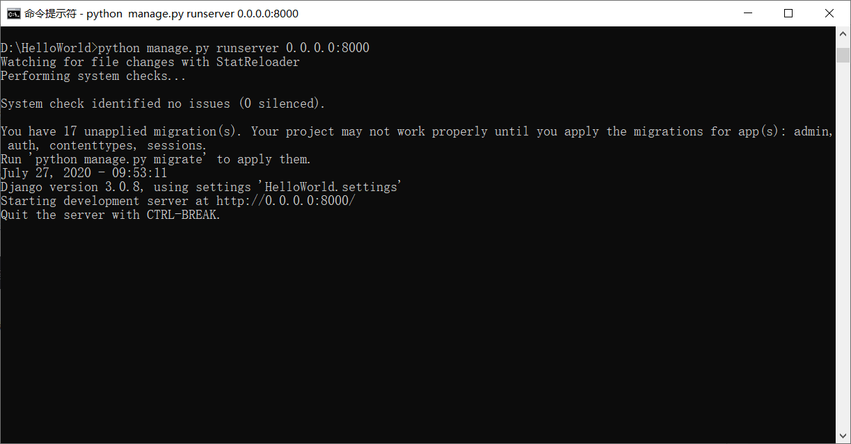 Django启动服务器无效的解决办法 Django 4 2 启用asgi失败 Csdn博客