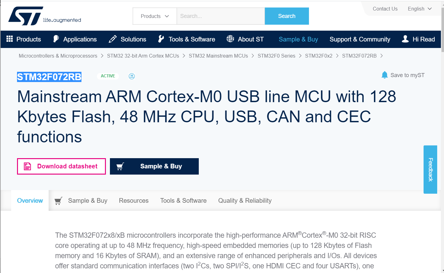 STM32F072RB 实作笔记（四）- GPIO的基础设定技法， 一个LED点亮程式_stm32f072技术手册-CSDN博客