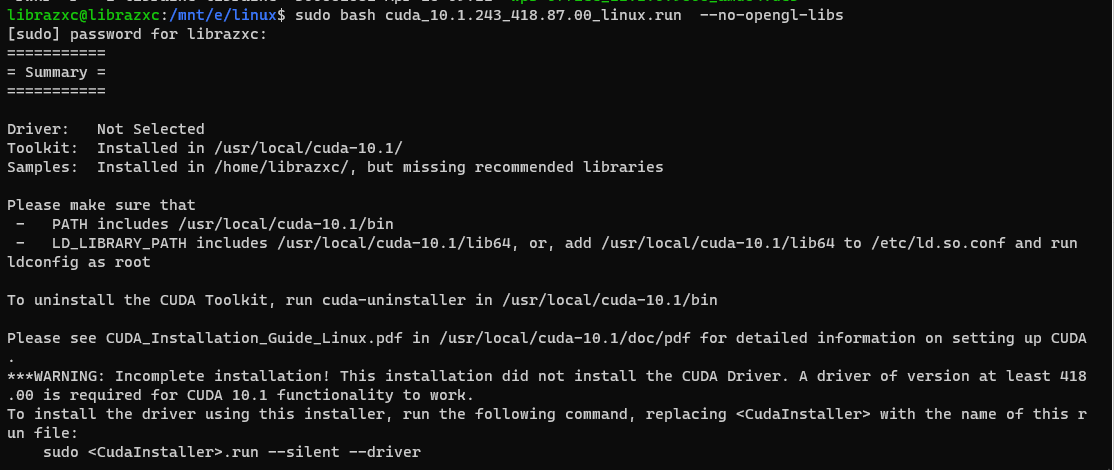 win10 Linux子系统WSL2+CUDA11.0+ubuntu-tensorflow-pytorch环境配置_wsl2调用x11-CSDN博客