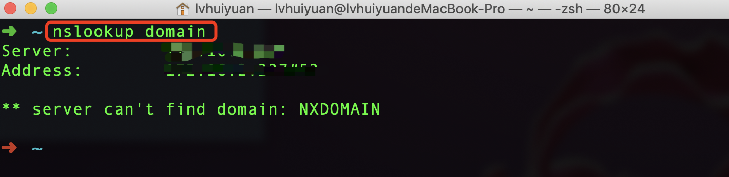 mac查看当前电脑环境dns之nslookup_nslookup mac-CSDN博客