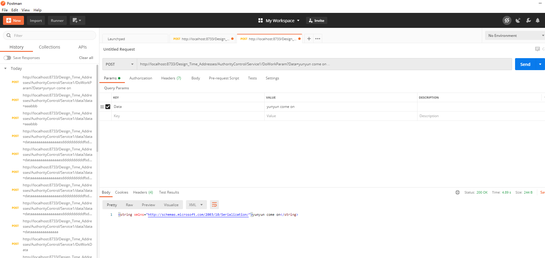 postMan 访问Winform中WCF的例子_wcf服务可postman调用-CSDN博客