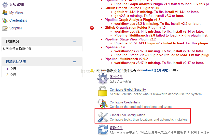 jenkins+gogs搭建自动化部署（二）构造_系统管理-global tool configuration 设置本地git.exe的路径-CSDN博客