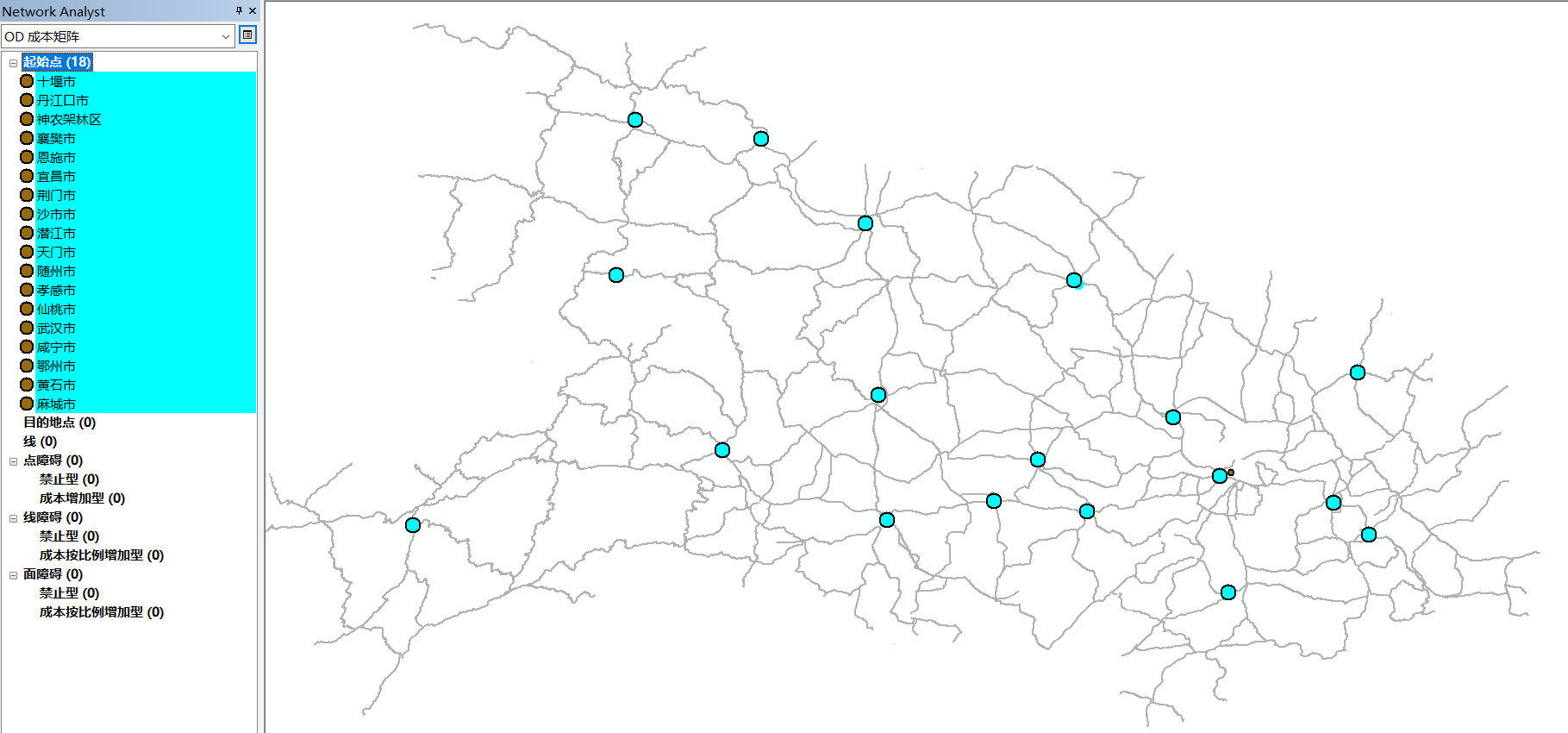 Arcgis计算城市间最短距离（多元最短路径） Gis最短路径测算法 Csdn博客