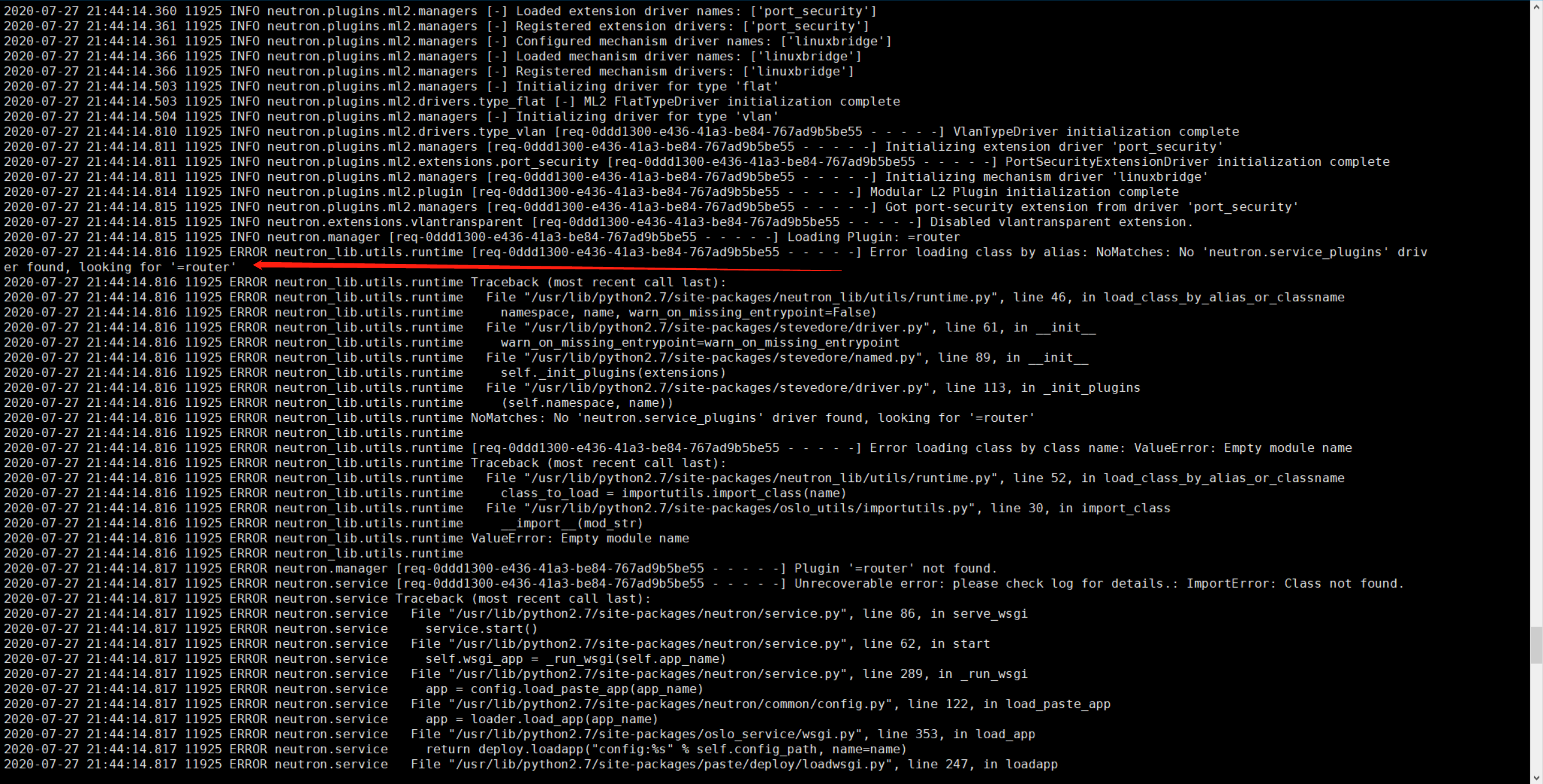 neutron-server 故障排错_open stack neutron-server 启动失败-CSDN博客