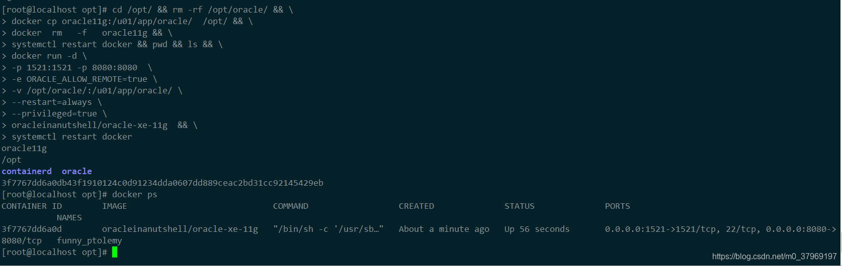 Docker安装oracle Xe 11g Docker两条命令安装oracle Xe 11g Docker 同时安装oraclexe Csdn博客