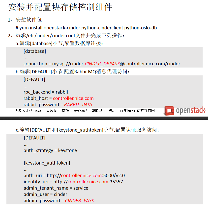 Openstack架构构建及详解(7)--Cinder组件_openstack中cinder组件是做什么的-CSDN博客