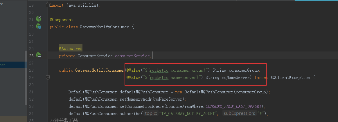 Caused by: org.apache.rocketmq.client.exception.MQClientException: the specified group is blank ...