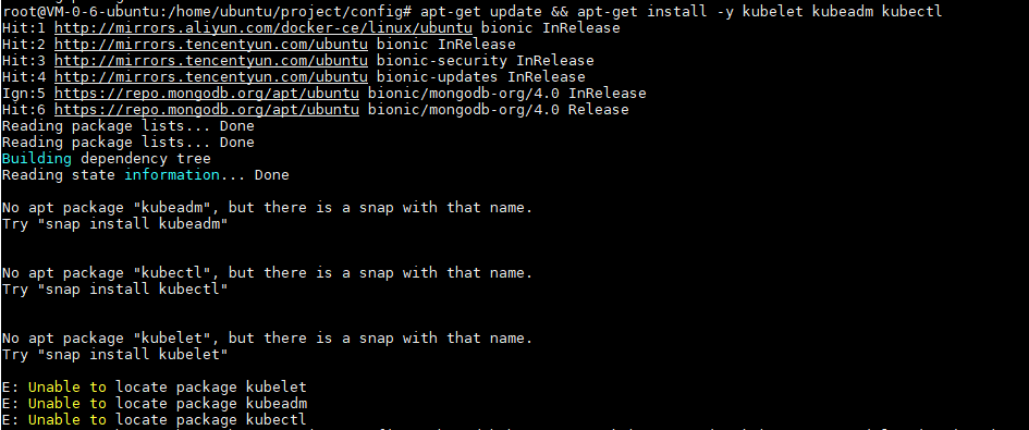 安装k8s 抛出异常提示Unable to locate package kubectl_unable to locate package kubelet-CSDN博客