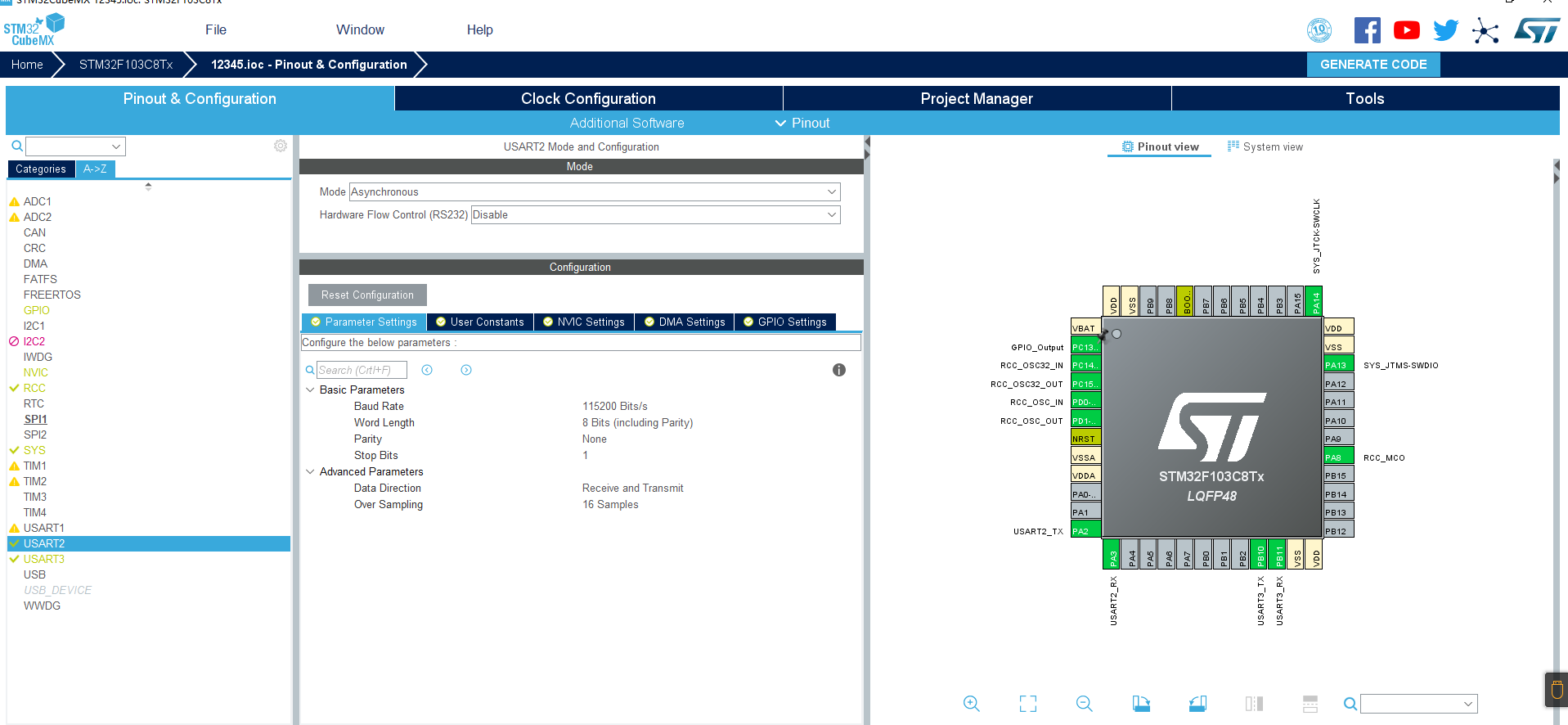 HAL库_串口_stm32-OPENMV_cubemx openmv usart-CSDN博客