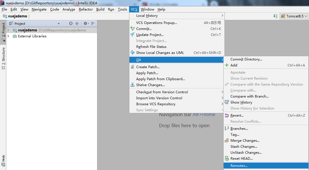 IDEA-添加或修改Git的Remotes远程连接_idea couldn't add reomte-CSDN博客