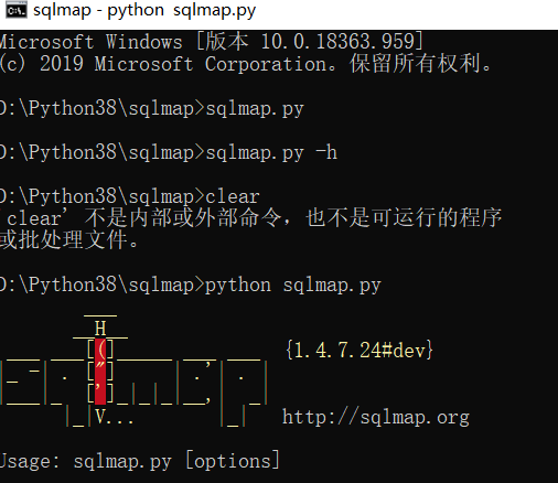 sqlmap安装（不用一定要python2，python3也行的）_sqlmap.py: error: missing a mandatory option (-d, -CSDN博客